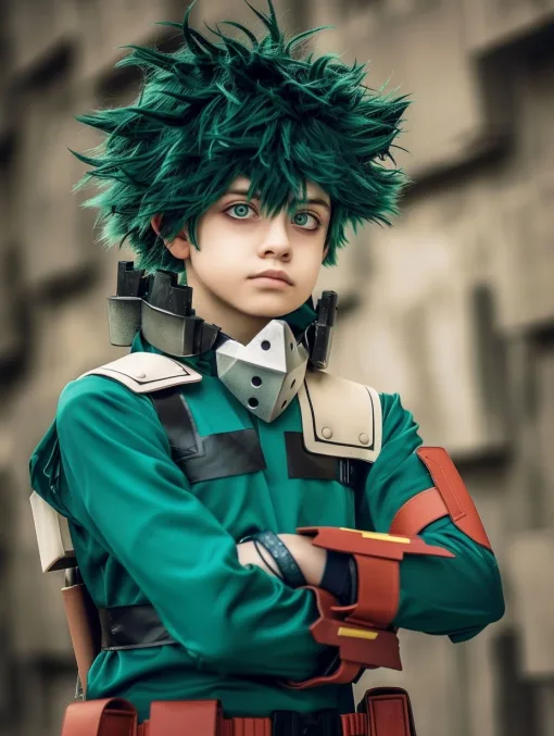 Izuku Midoriya Wig - Deku Cosplay Hairpiece
